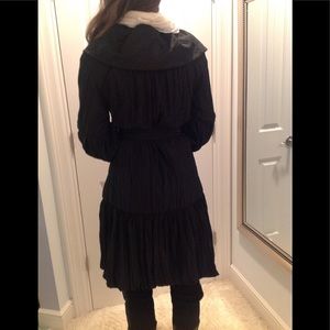 Samuel Dong | Jackets & Coats | Samuel Dong Black Taffeta Dress ...